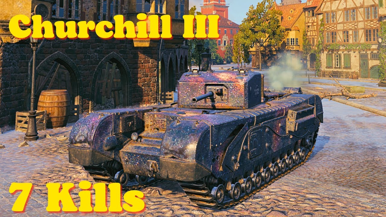 World of tanks Churchill III - 2,2 K Damage 7 Kills, wot replays - YouTube