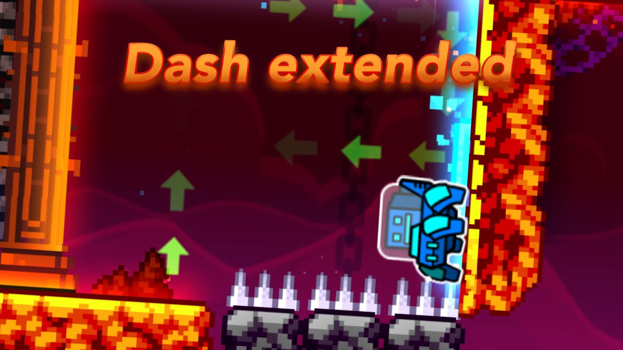 Dash extended with ai (geometry dash) - YouTube