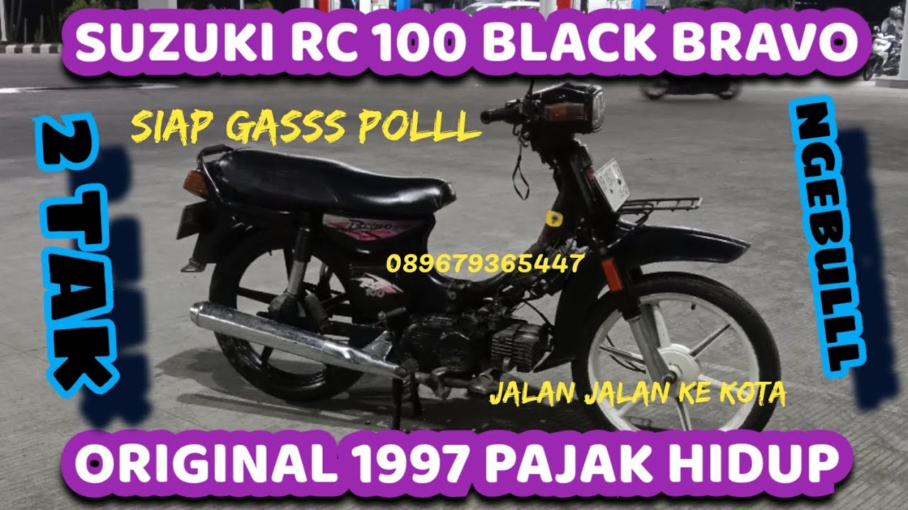SUZUKI RC 100 ORIGINAL 1997 PAJAK HIDUP 😁 - YouTube