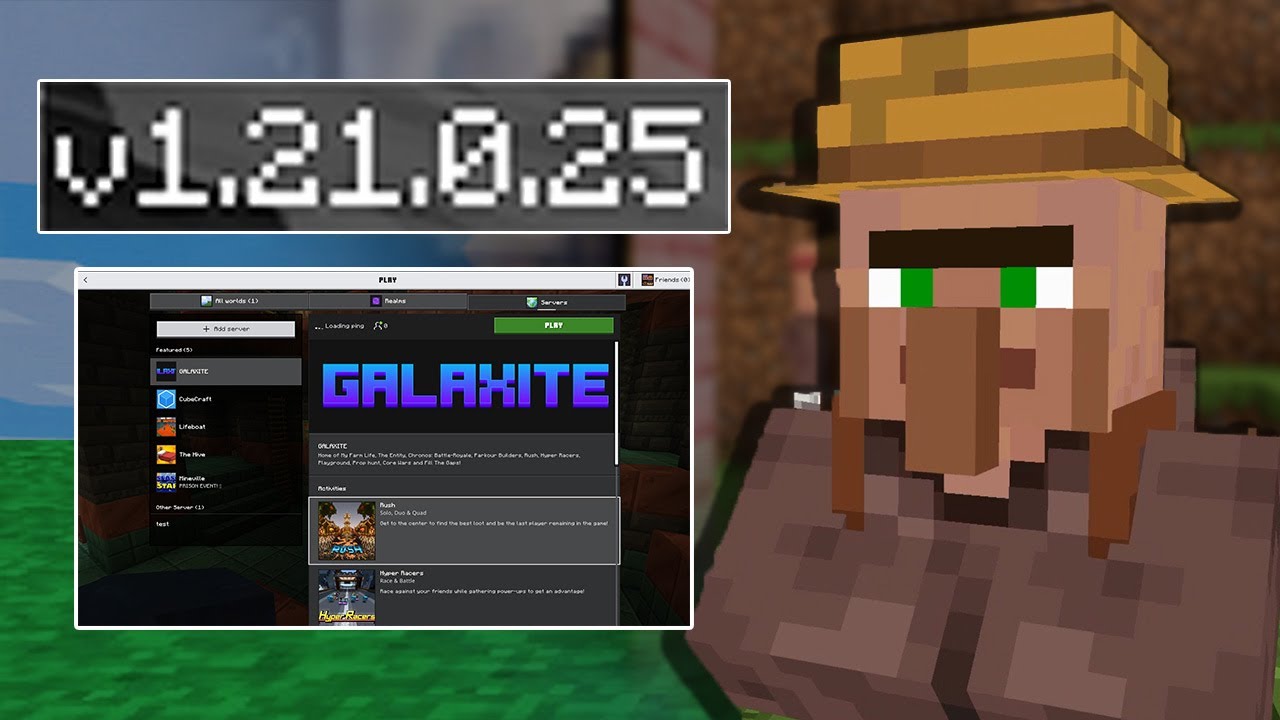 NUEVA INTEFAZ Y VERSION OFICIAL SE VIENE Minecraft Bedrock 1.21.0.25 ...