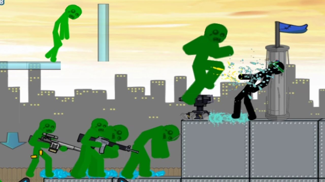 DEFENSE ZOMBIES vs Stickman | Anger of Stick 5 - YouTube
