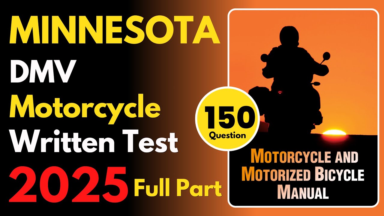 Minnesota Motorcycle Written Practice Test | Full Part | DMV Motorcycle ...