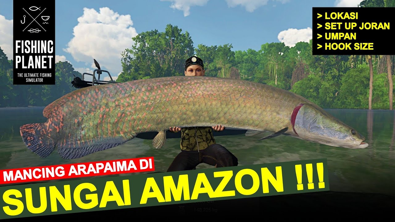 Mancing Ikan Arapaima di Amazon Maze Fishing Planet Indonesia - YouTube