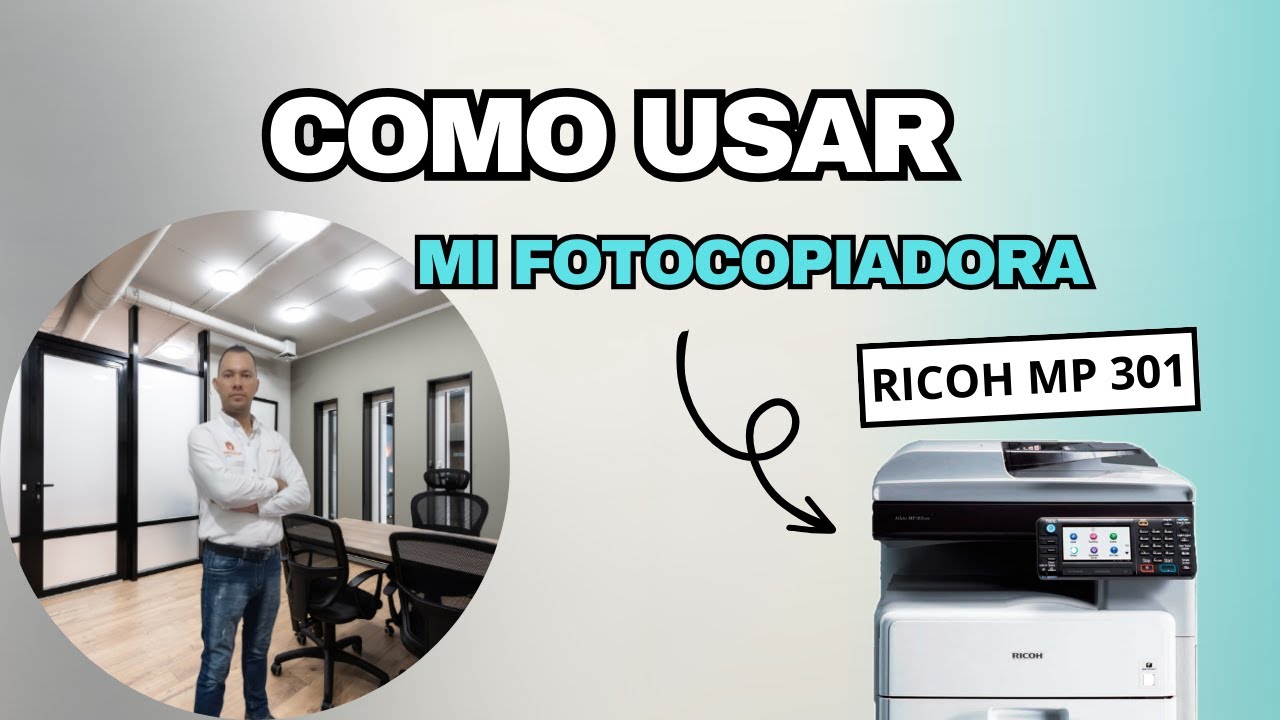 Funciones básicas Ricoh Mp 301 - YouTube