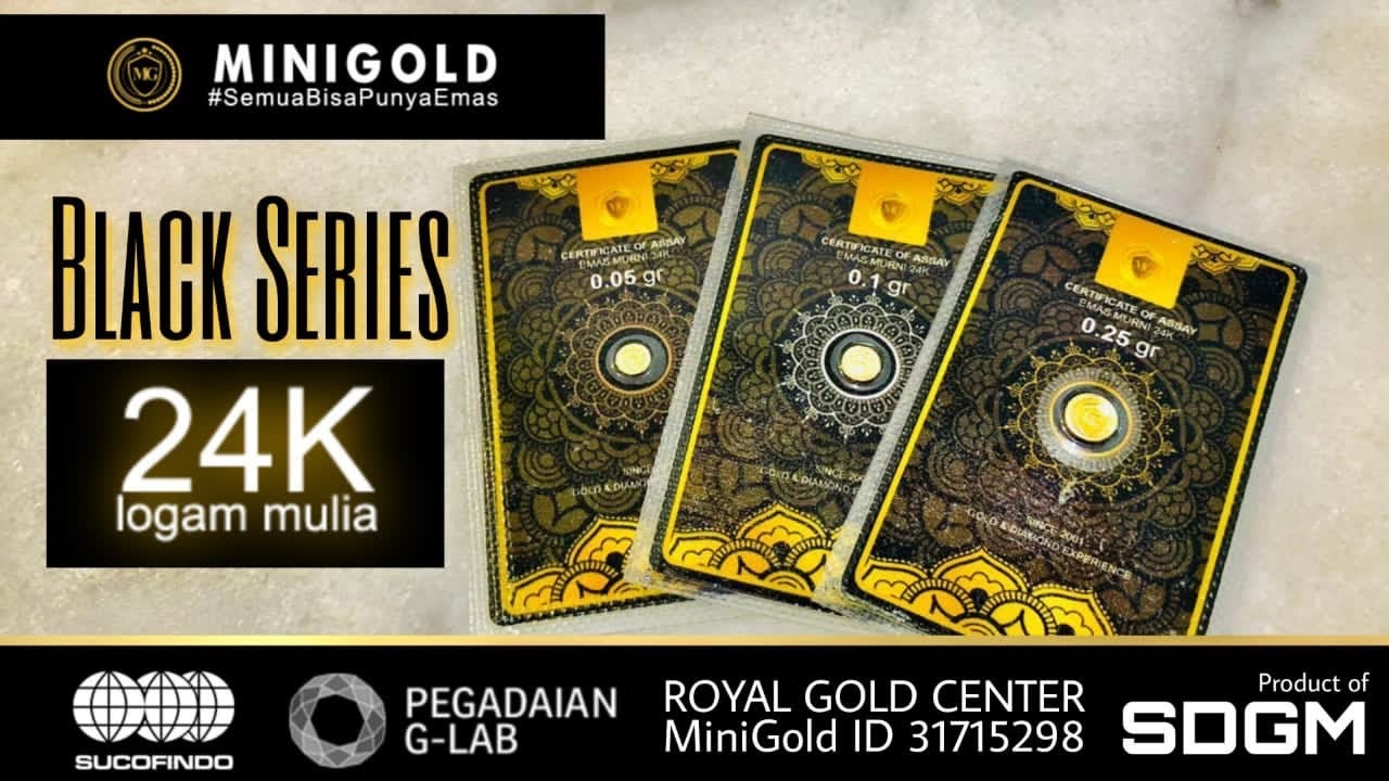 MiniGold Black Series Logam Mulia (LM) 24K - YouTube