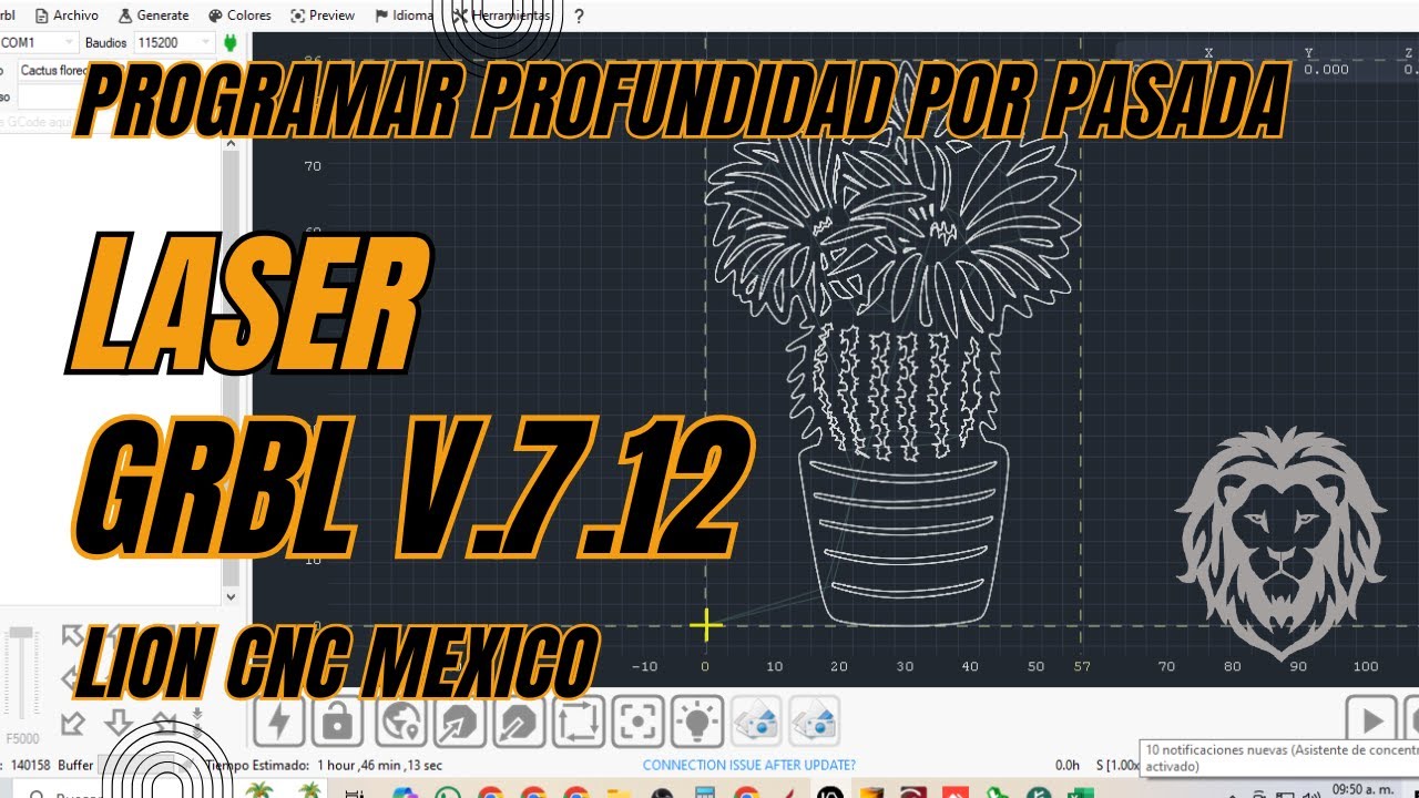 Tutorial de GRBL Laser en español, como configurar la profundidad por ...
