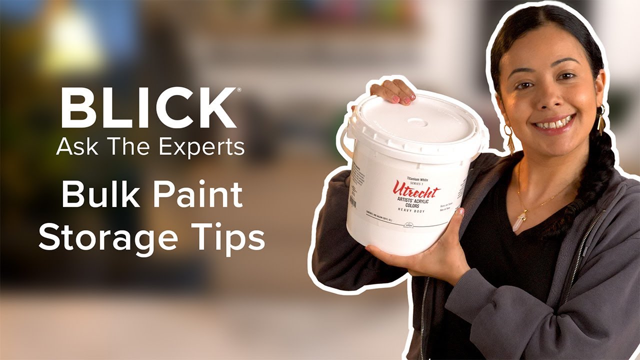 How to Store Bulk Paint Properly: Tips for Oil, Acrylic & Gesso - YouTube