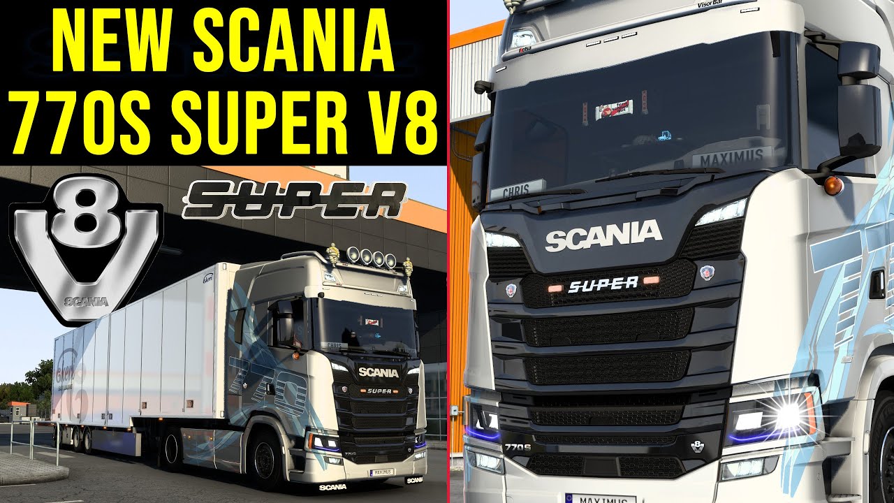 ETS2 NEW Scania 770S SUPER V8 ★ 2023 NEW Truck [2342] EURO TRUCK ...