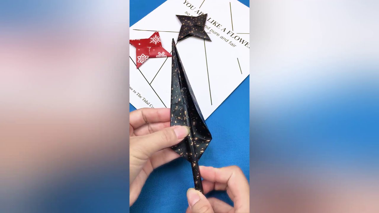 Origami Weapons How to make a paper folding craft ninja knife origami ...