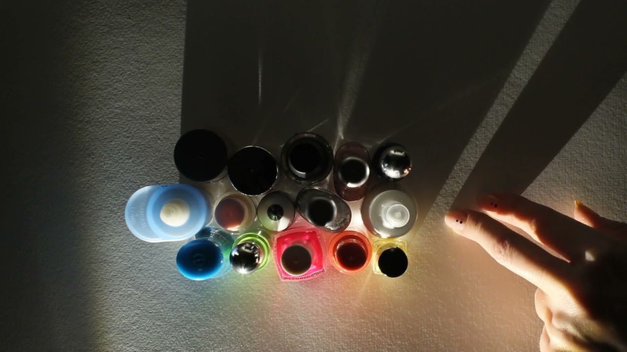 Nail polish loop explosion of color - YouTube