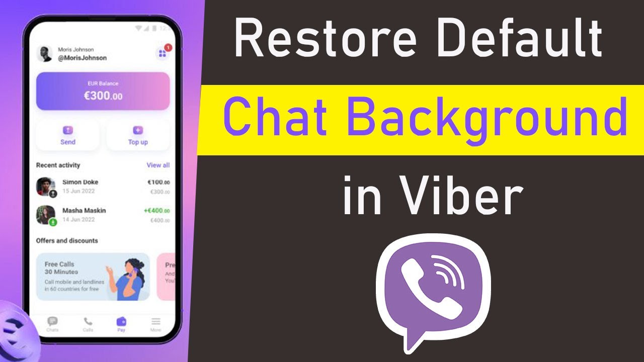 How to Set Default Chat Background in Viber App? - YouTube