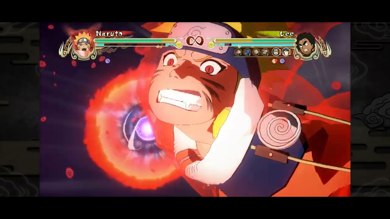 Naruto Ultimate Ninja Storm Naruto (Nine-Tails Fox Mode) vs Lee (Eight ...