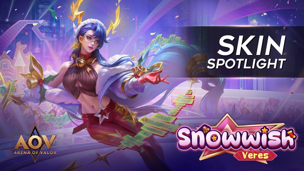 Veres Snowwish Skin Spotlight - Garena AOV Indonesia #arenaofvalor ...