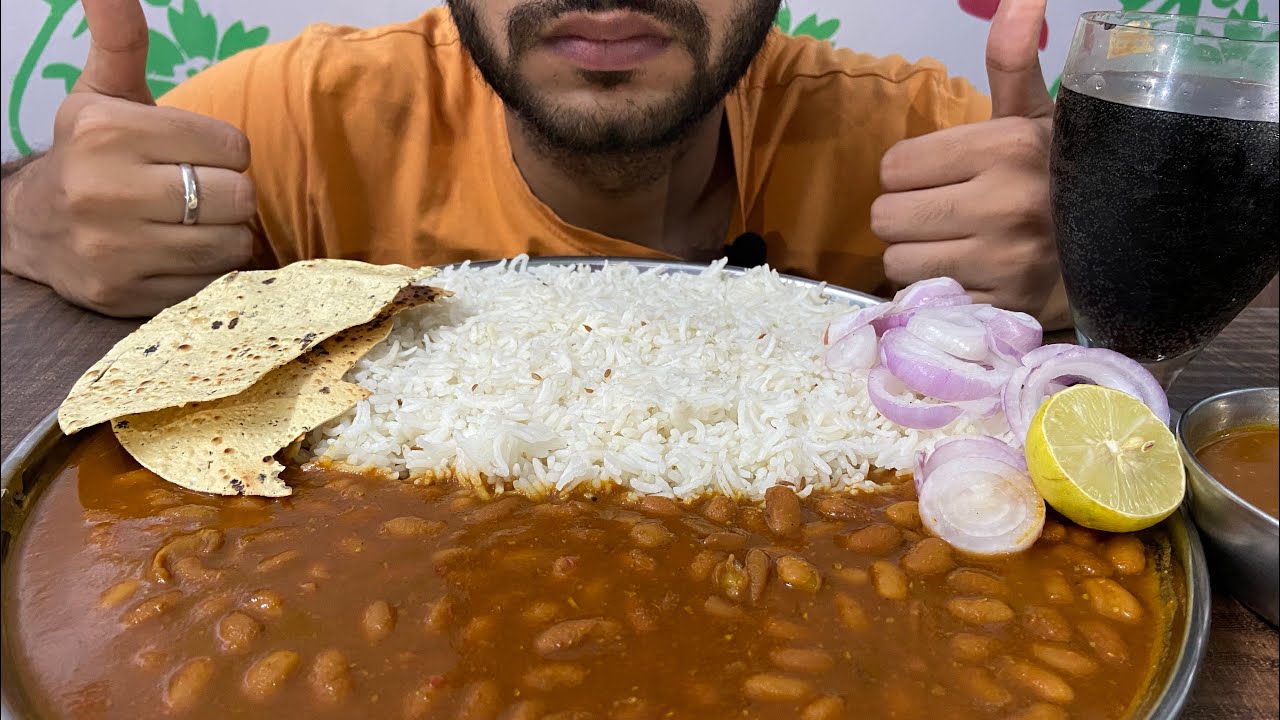 ASMR Eating Rajma Rice - YouTube