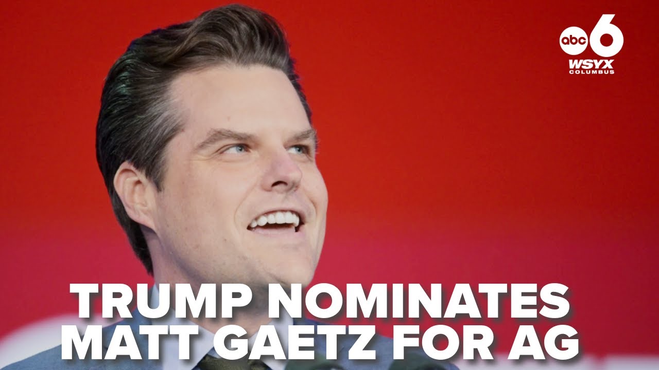 Trump nominates Rep. Matt Gaetz for Attorney General - YouTube