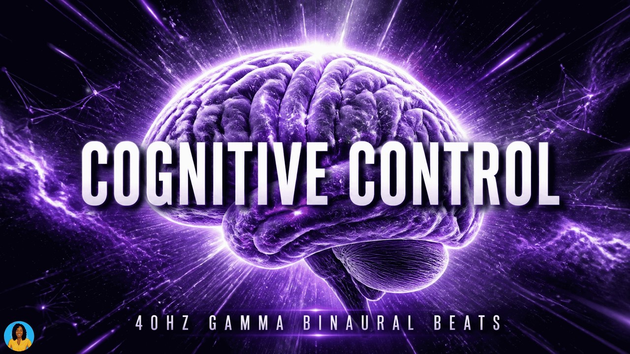 Cognitive Control | 40Hz Gamma Waves | Study and Work Music - YouTube