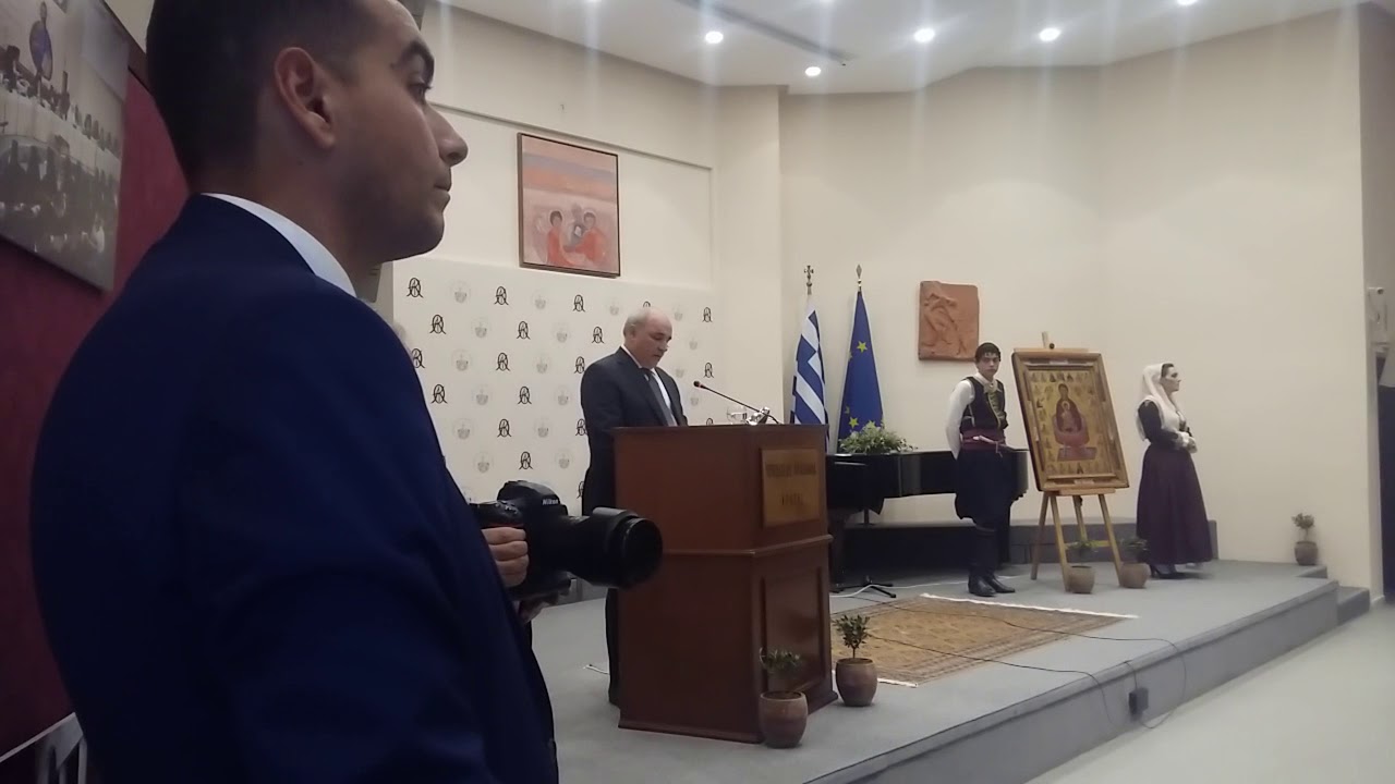 Υφυπουργος Εξωτερικων Μαρκος Μπολαρης ΟΑΚ Χανια - YouTube