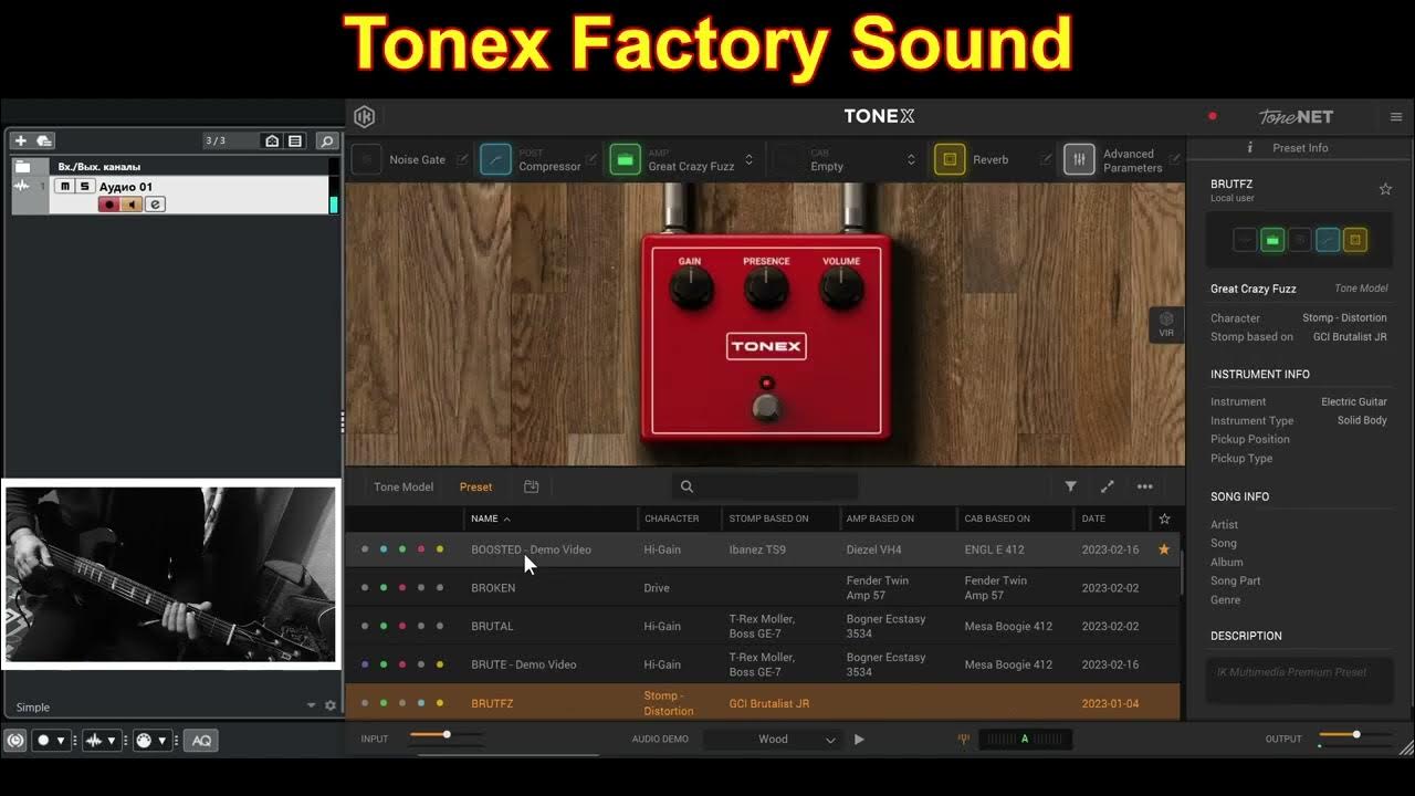 Tonex Factory Presets IK Multimedia - YouTube