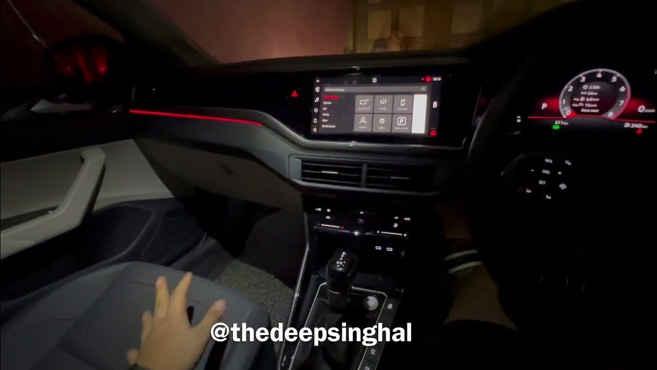 Volkswagen Virtus GT Stock Ambient Light Detail Overview - YouTube