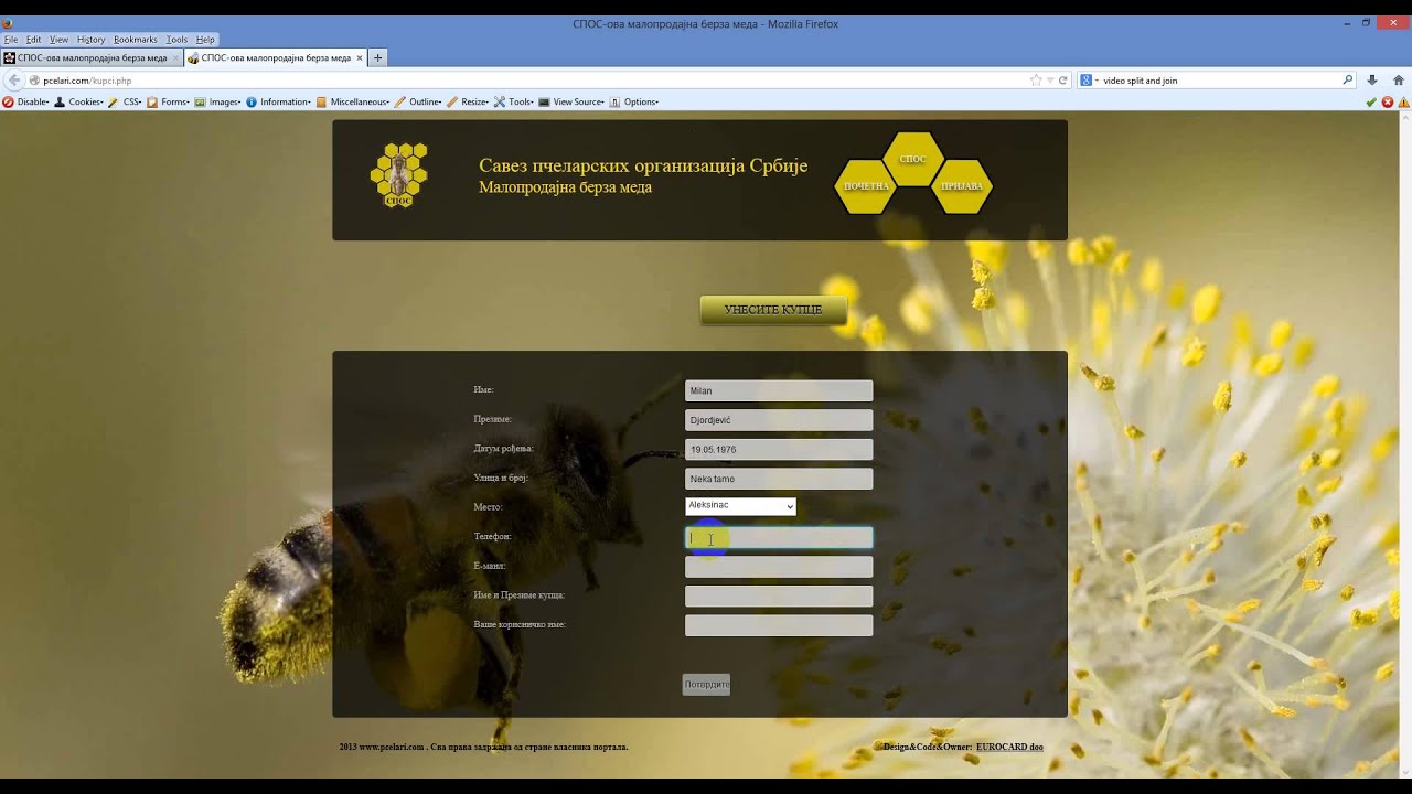 Novosti na portalu www.pcelari.com - YouTube