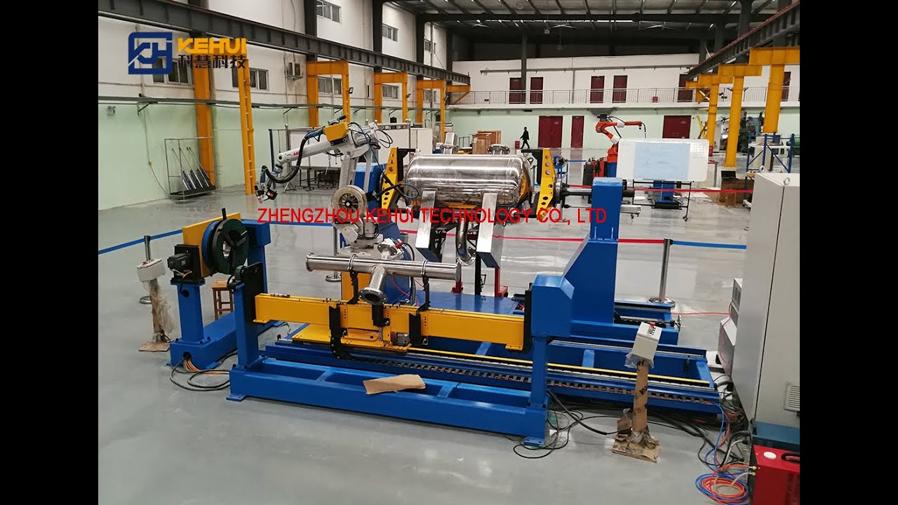 automatic robotic welding station for tank,cylinder and nozzles on tank ...