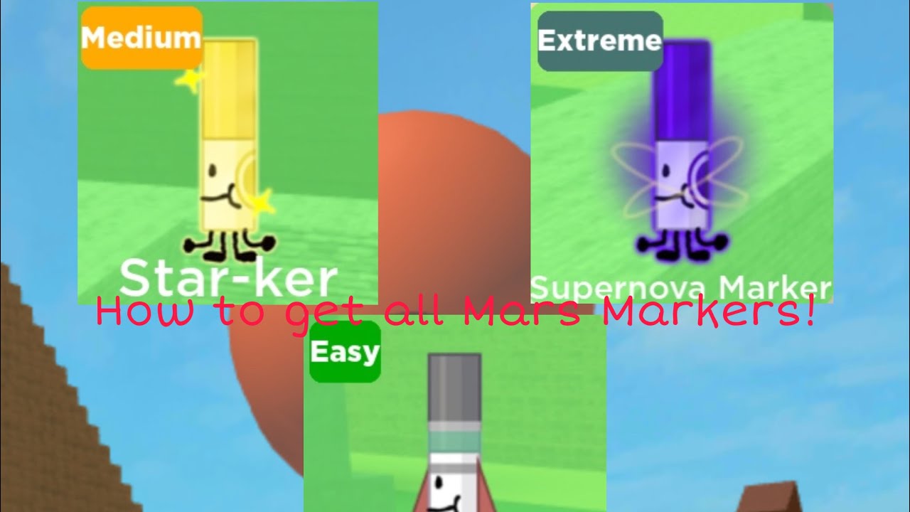 How to get all the Markers in Mars! | ThatHandDude | Find The Markers ...