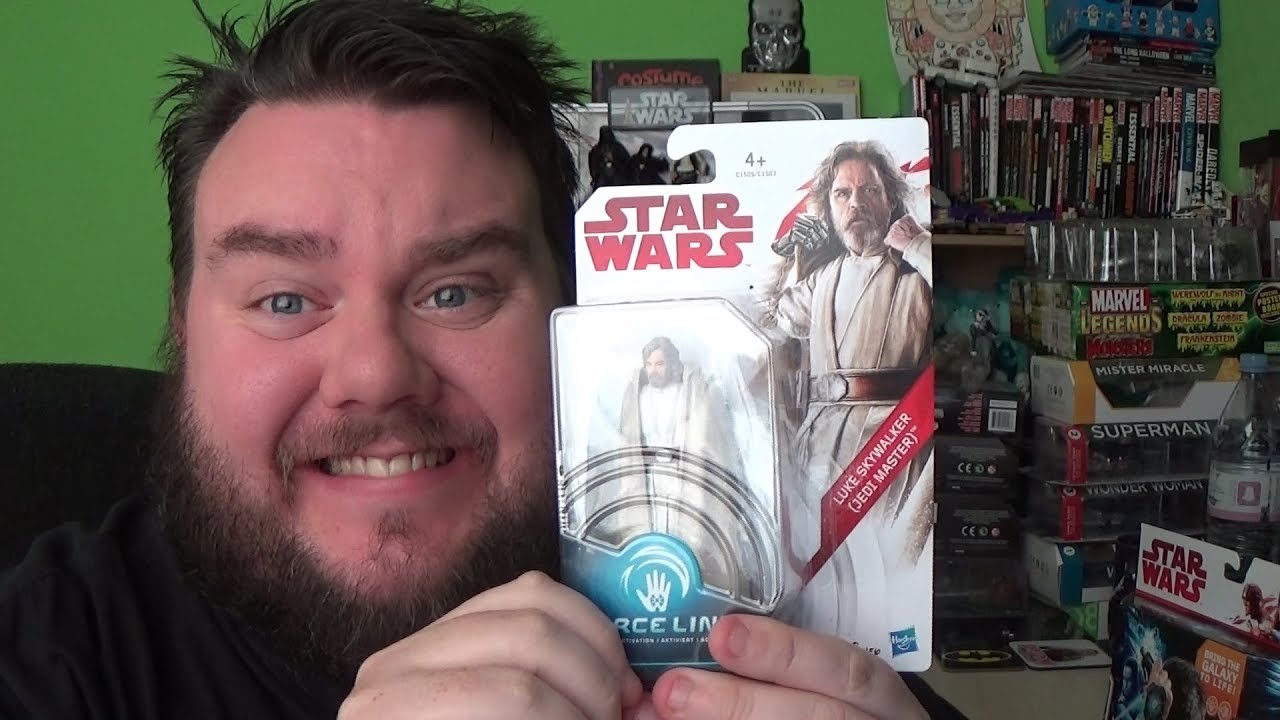 Star Wars Last Jedi Luke Skywalker (Jedi Master) Force Link Action ...