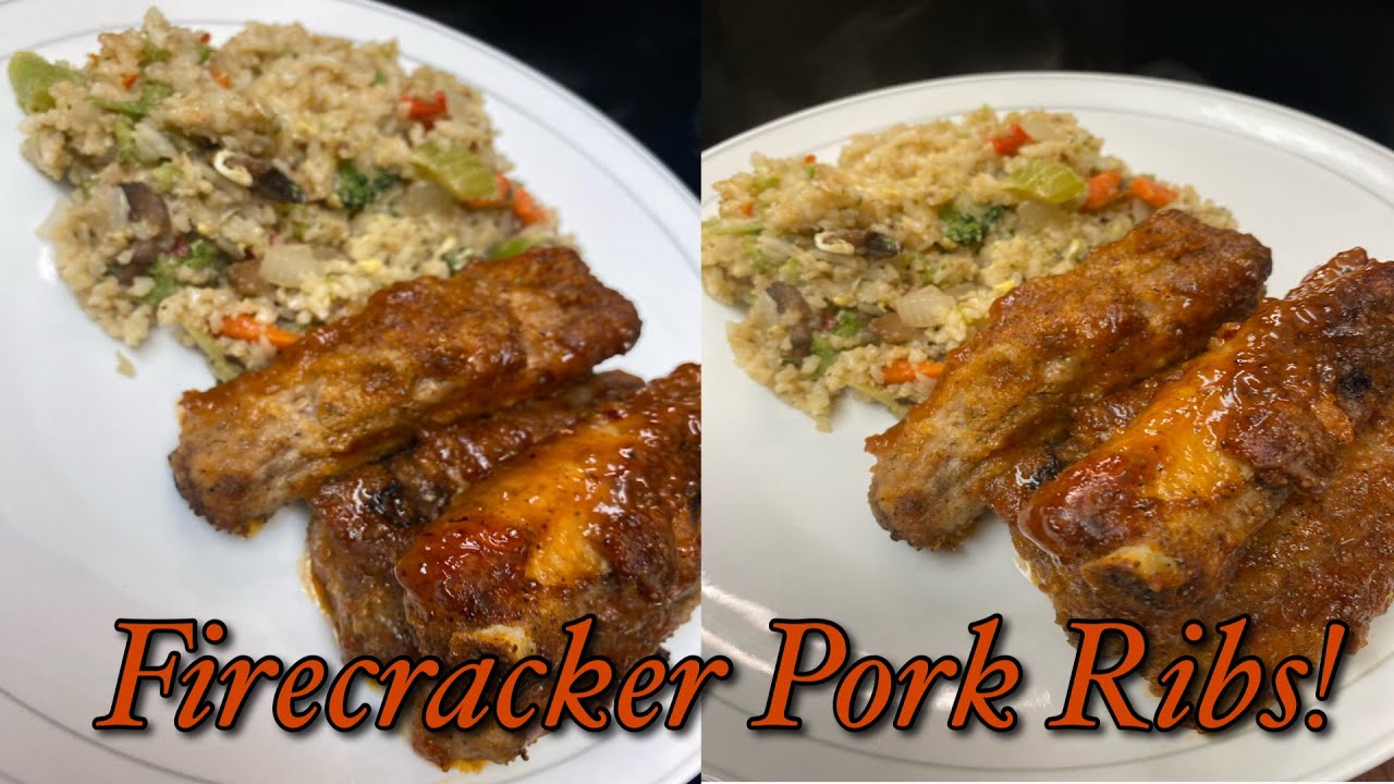 Firecracker Pork Ribs!🔥 Fried Rice!🍚 - YouTube