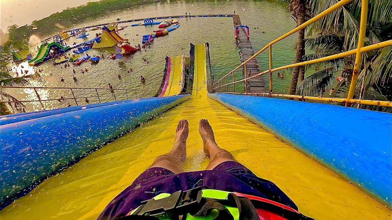 Fear vs Fun ‘Slide and Fly' Waterslide at Udon Waterworld Waterpark ...