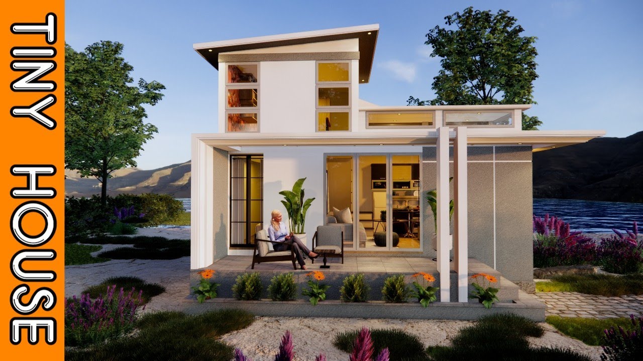 Full of Surprise! Small House 6x6 meters with an UNUSUAL DESIGN - YouTube