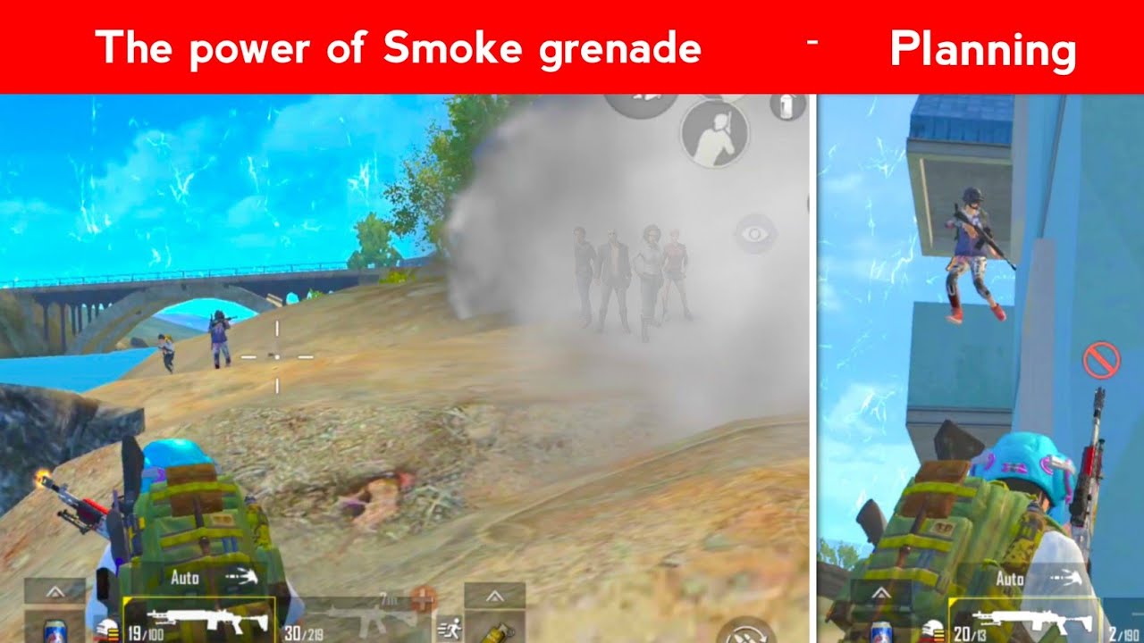 The Power of Smoke grenade | Pubg lite Gameplay By - Gamo Boy - YouTube