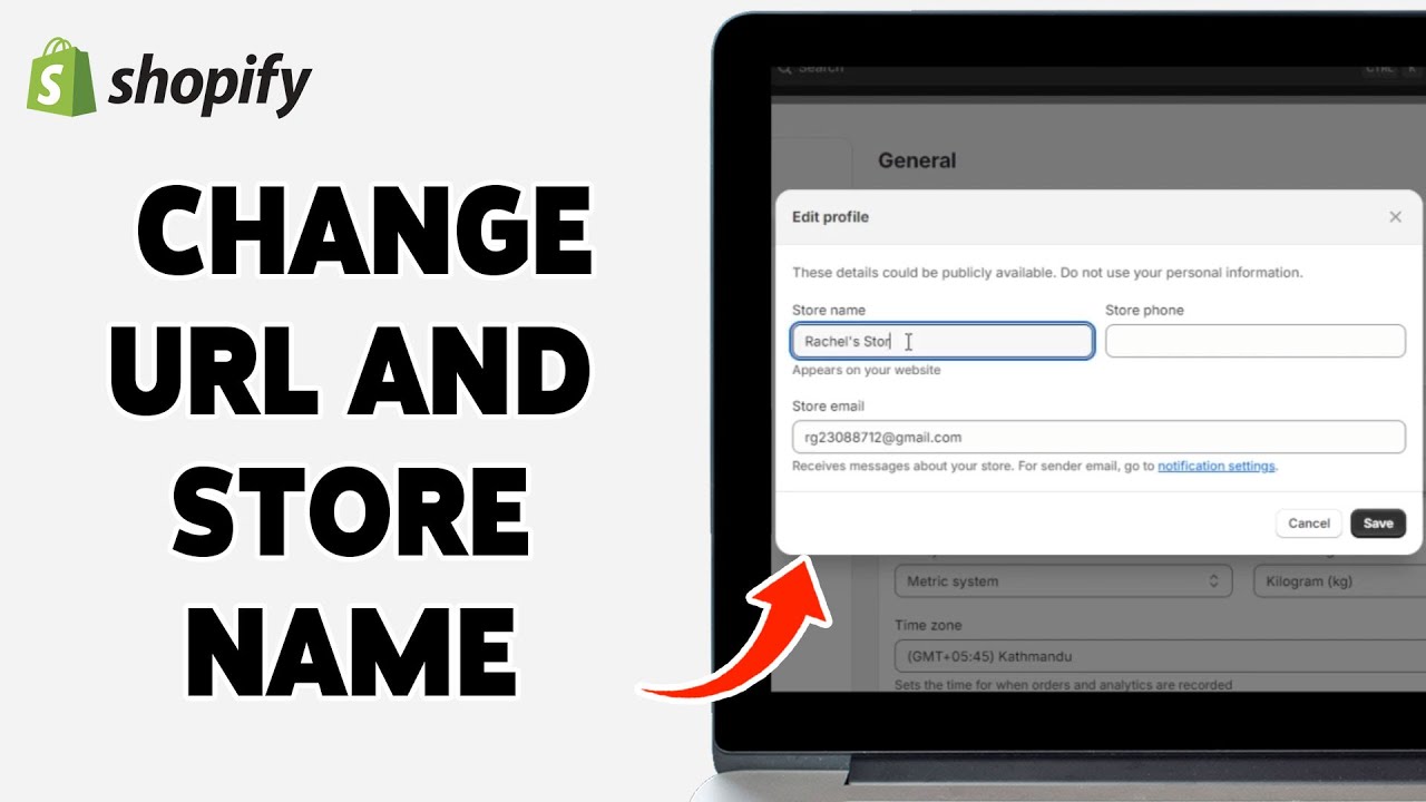 How To Change Shopify URL And Store Name 2024 | Update Your Shopify ...