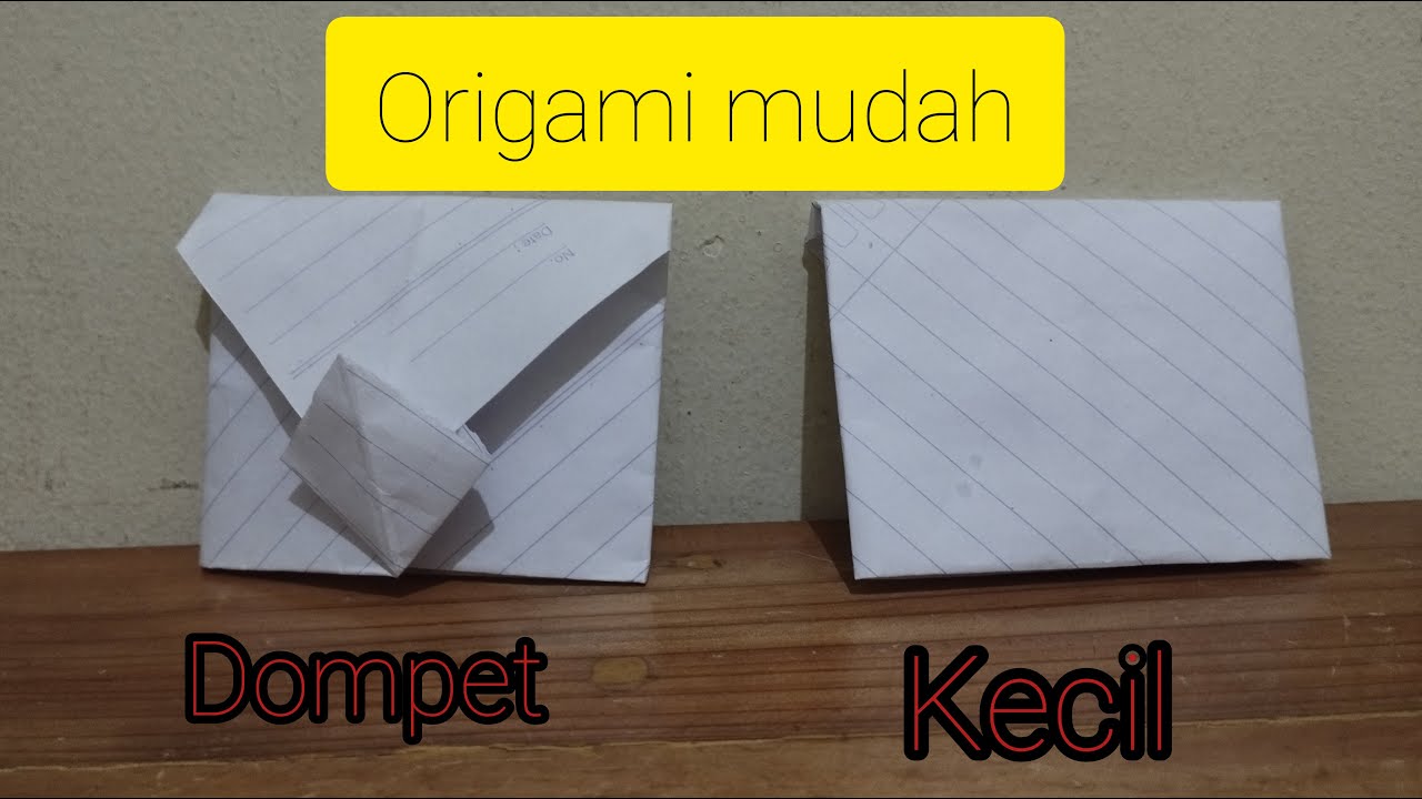 Origami dompet kecil, Cara membuat dompet kecil dari kertas #shorts ...