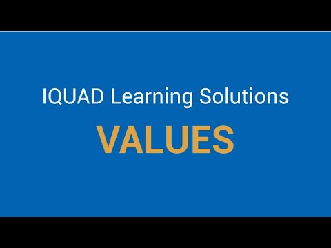 IQUAD Learning Solutions Values - YouTube