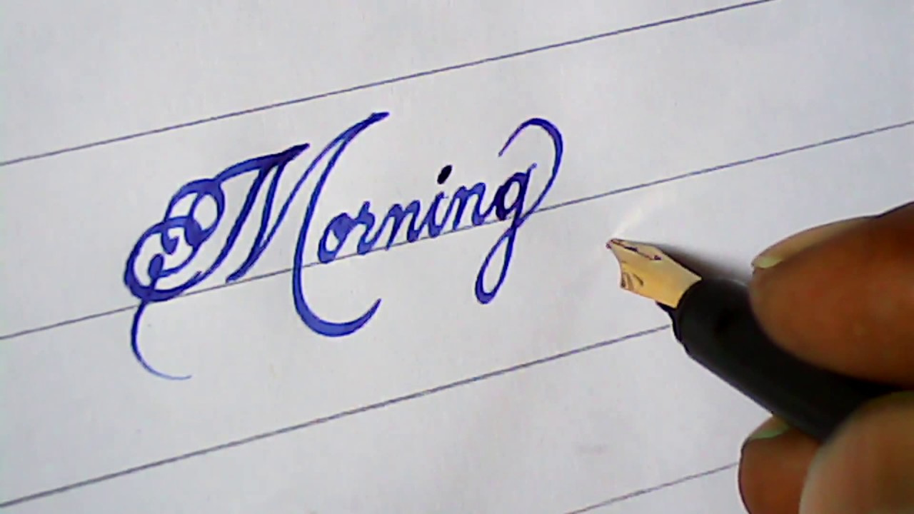 Hand writing with fountain pen | amazing | mazic writer - YouTube