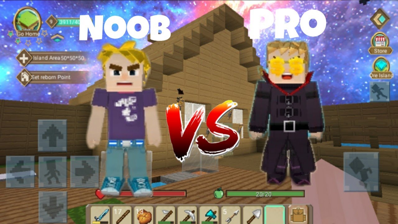 Noob vs Pro - Skyblock [BlockmanGo] - YouTube