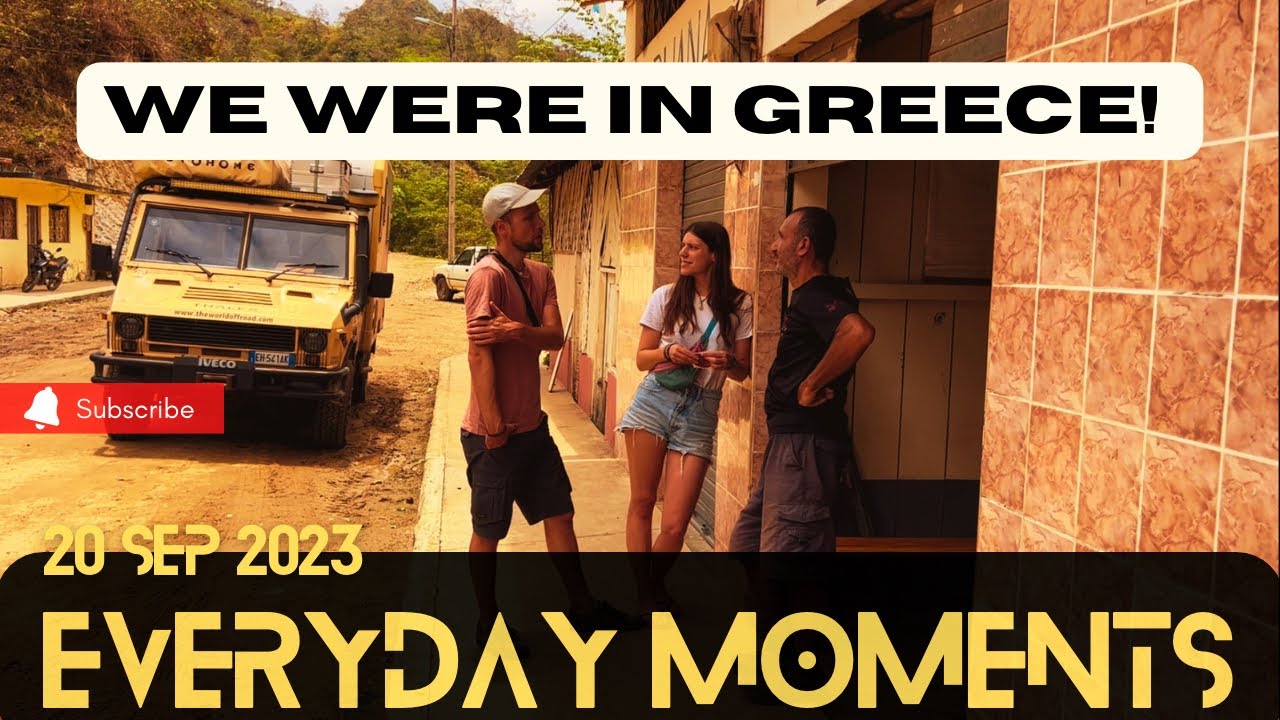 This couple we met on the Ecuador-Peru border had a story about Greece ...
