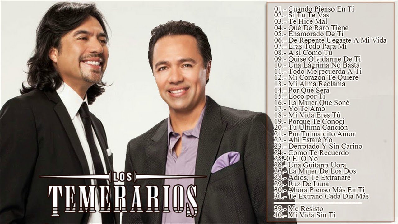LOS TEMERARIOS LO MEJOR DE LO MEJOR (40 GRANDES EXITOS) - LOS ...