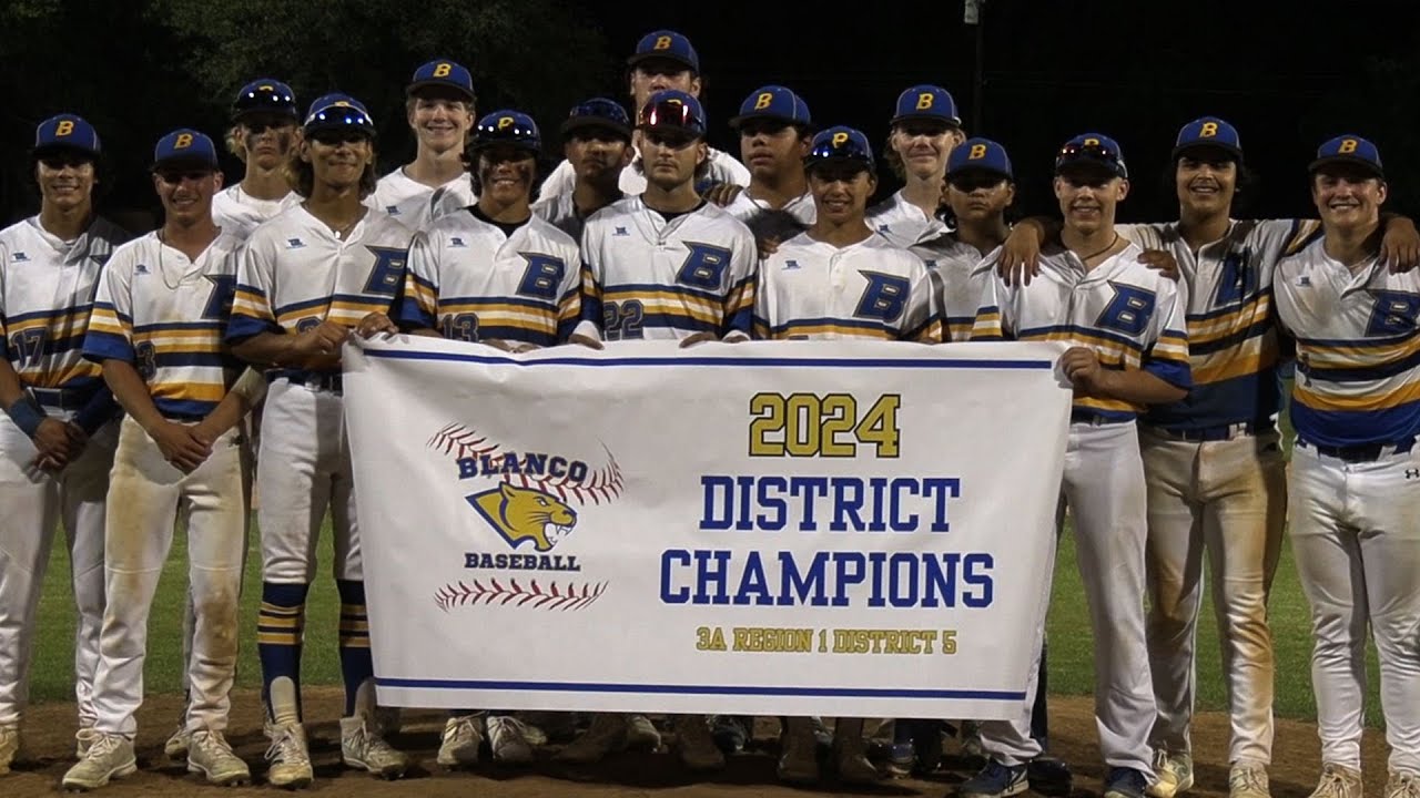 Texas High School Baseball | Blanco Wins Another District Title - YouTube