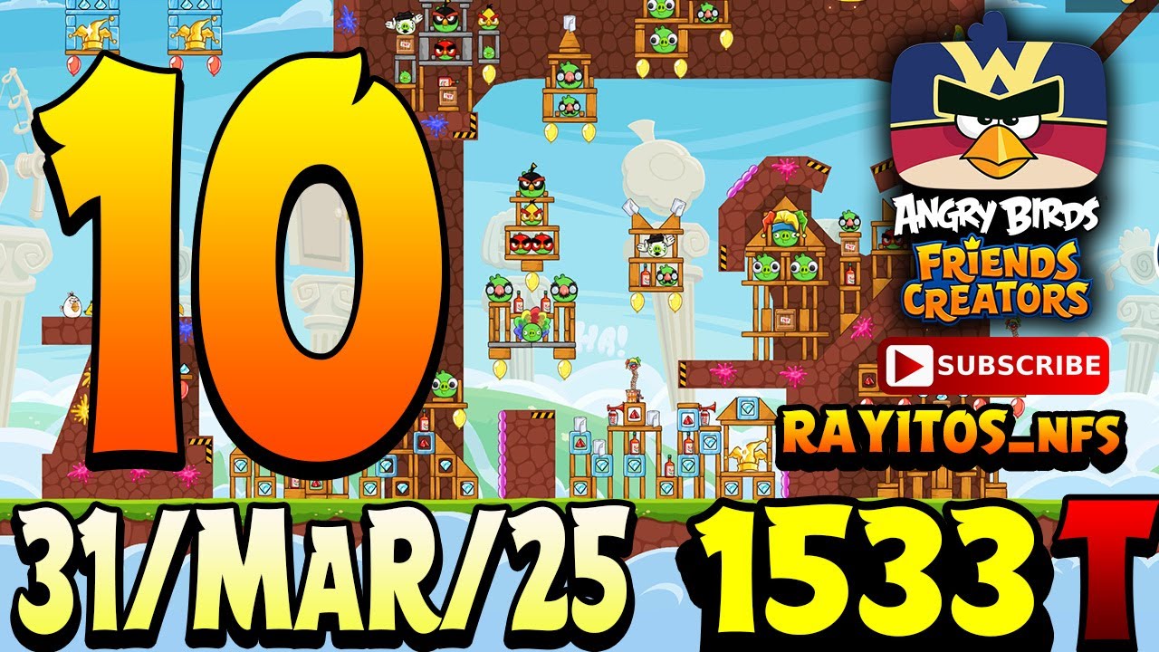 Angry Birds Friends Level 10 Tournament 1533 Highscore POWER-UP ...