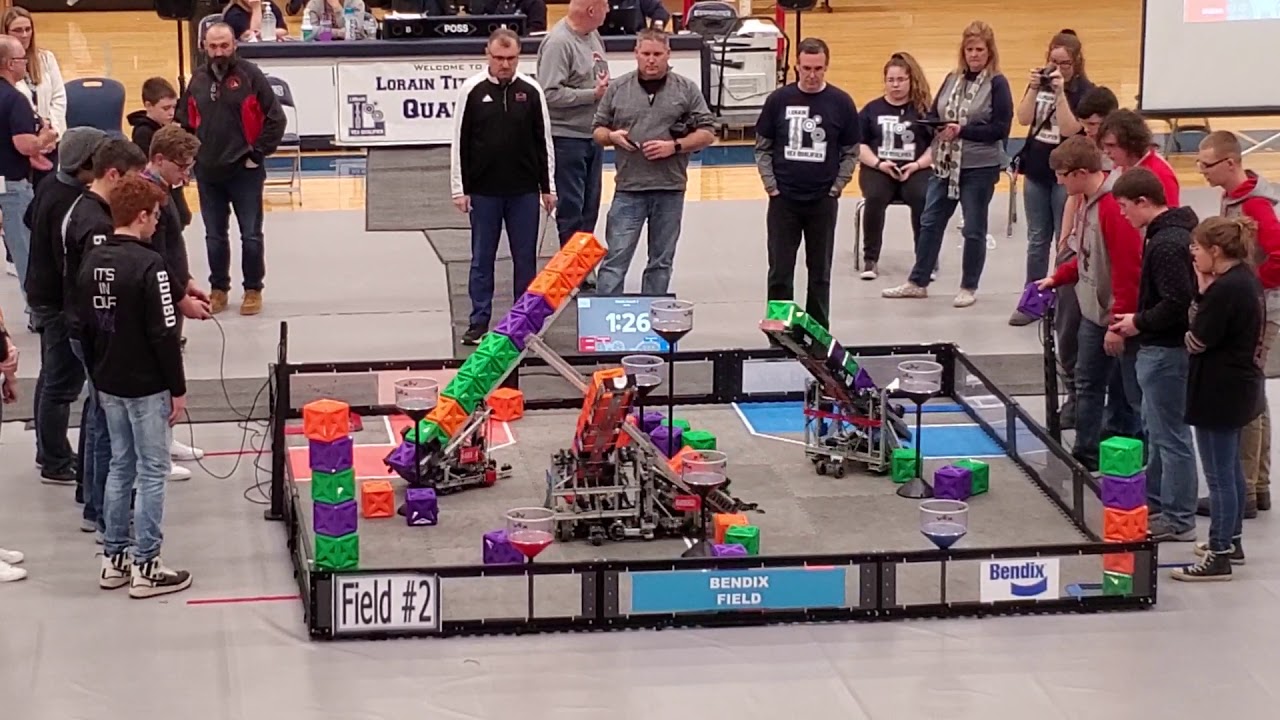 VEX Tower Takeover Lorain Finals 6008D 6403A vs 598B 598A - YouTube