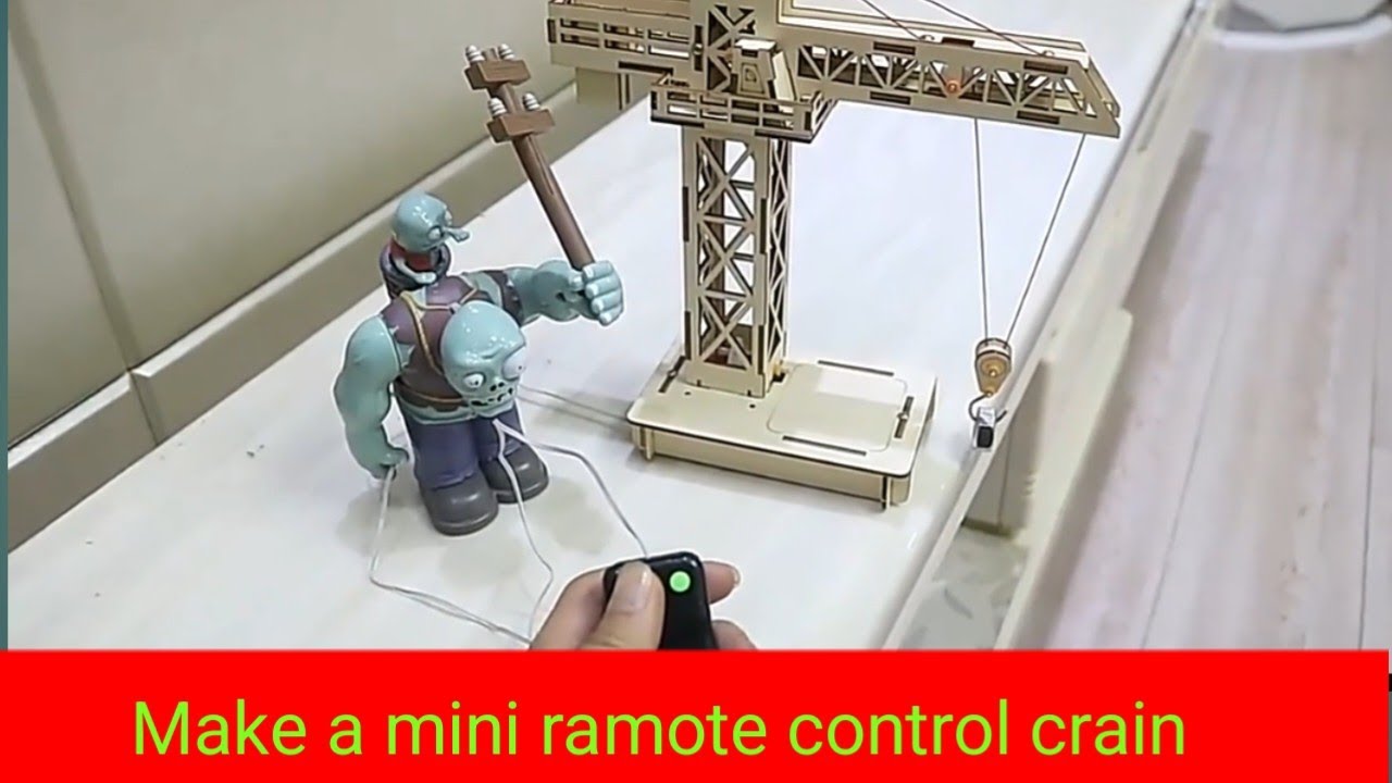 How to makeRemote Control Tower Crane Lifting Crane Diy Models Building ...