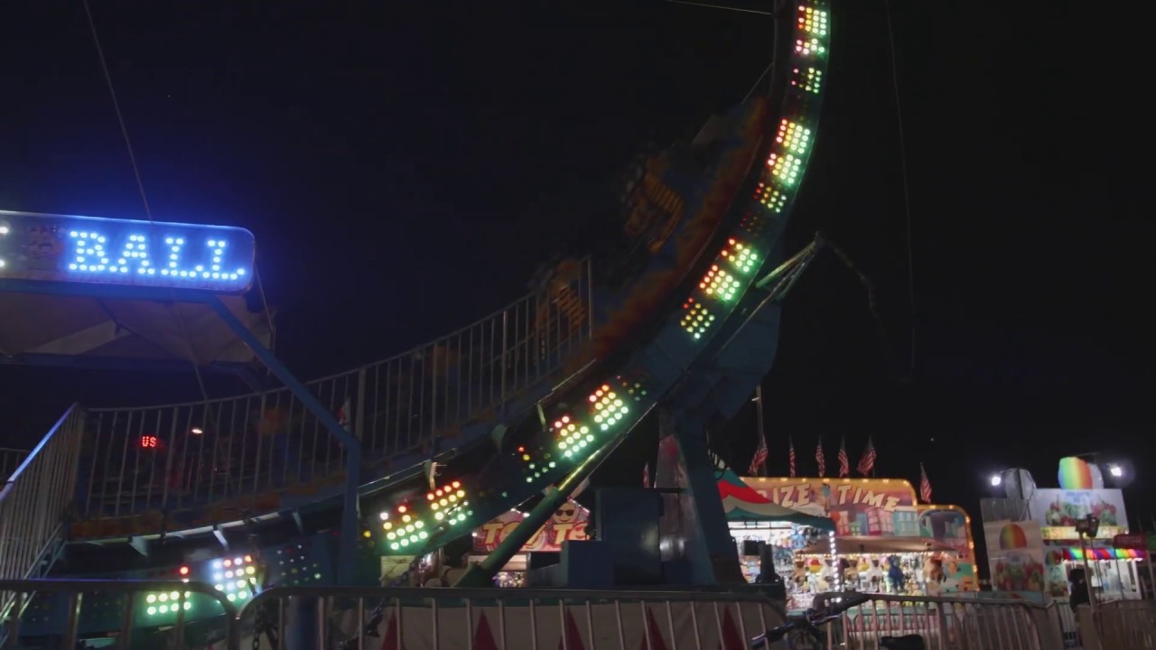 Carnival rides The 75th Santa Clara County Fair - YouTube