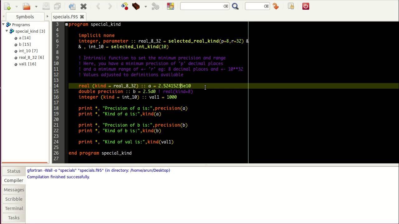 Advanced Fortran Programming : 004 : Setting Kind based on need - YouTube
