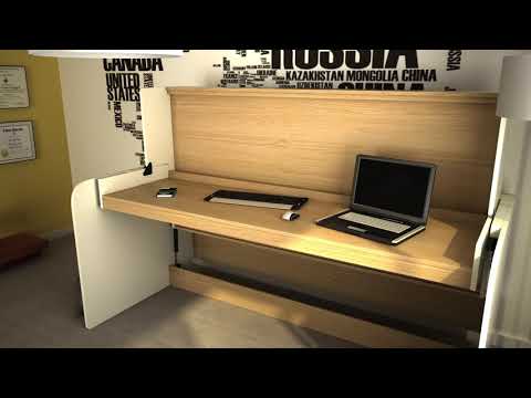 The Ritzy Single Hidden Desk Bed