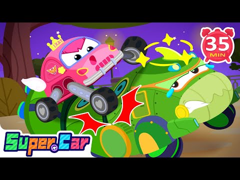 Monster Truck Eats Everything?! | Stop Him, Super Car Team! 🚗💥 | Fun Rescue & Kids Cartoons
