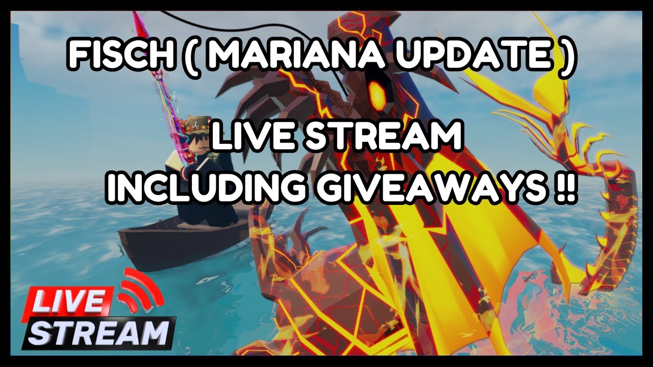 FISCH LIVESTREAM - ROBLOX - GIVEAWAYS PLAYING WITH SUBS ! #fisch # ...