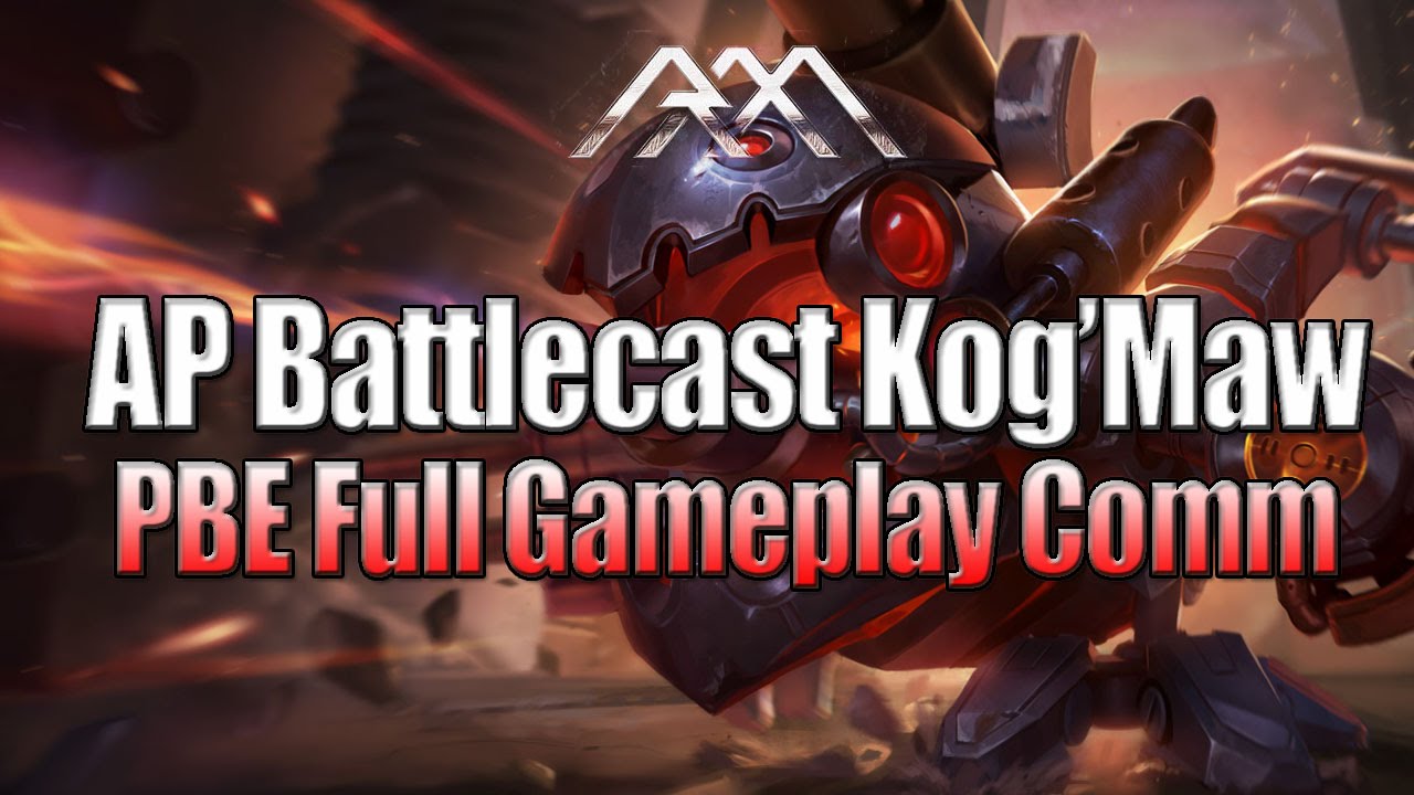 AP Kog'Maw - Battlecast Skin - PBE Full Gameplay - League of Legends ...