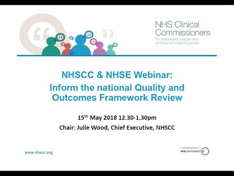 NHS England and NHSCC webinar Influence the national Quality and ...