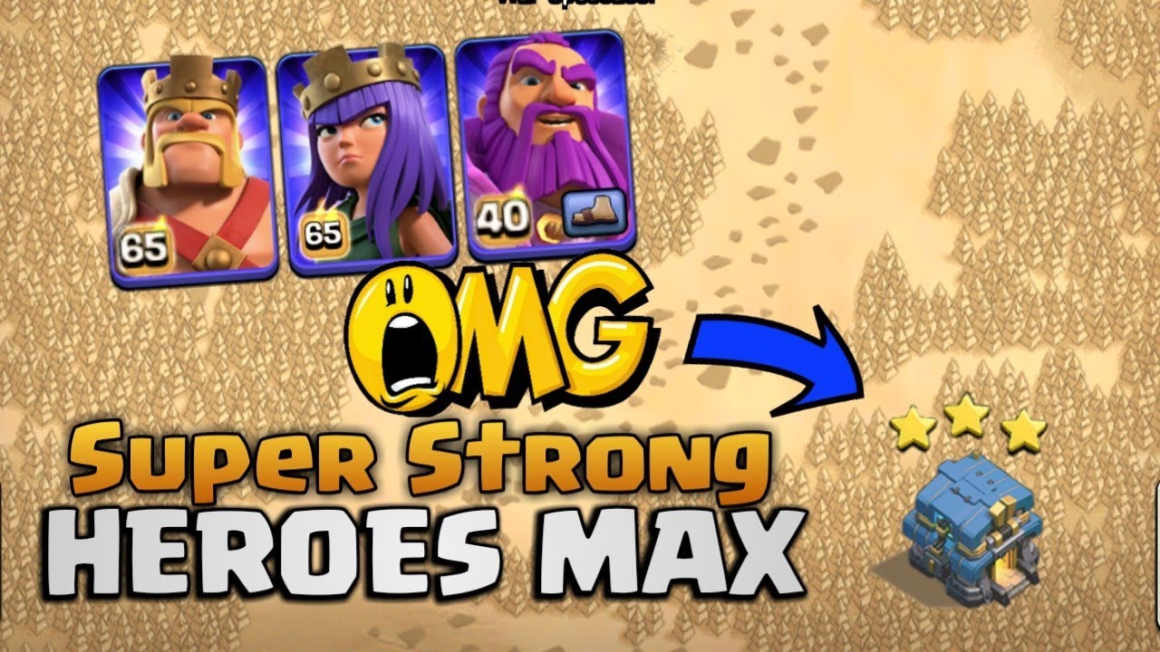 Overpowering‼ New Level Hero Max- 3 Star TH12 Attack| clash of clan ...